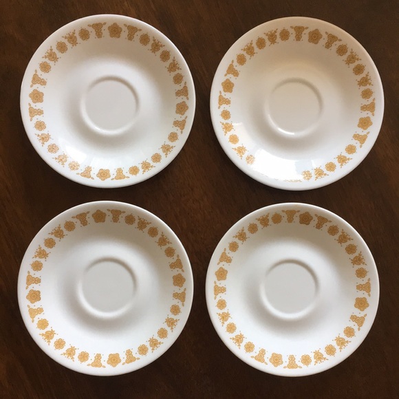 Corelle | Dining | Vintage Corelle Butterfly Saucers | Poshmark
